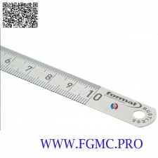 REGLE FORMAT ACIER 10cm/100mm